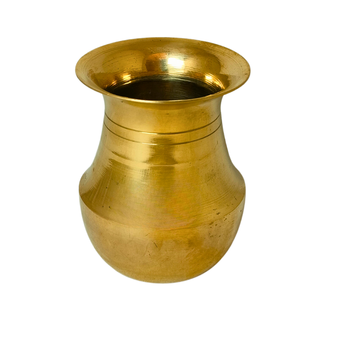 Brass Parsi (Long) Lota for Pooja, Height 4.5 Inches (₹650)