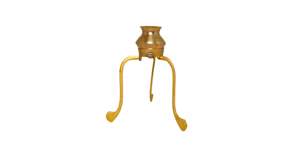 Shivling Abhishek Stand Tripai Lota Set – Brass Shiva Lingam ...