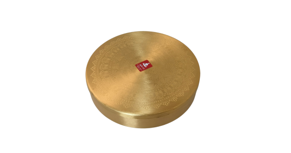 Brass Masala Dabba/ Spice Box/ Pooja Box, Diameter 6 inches (₹2140)