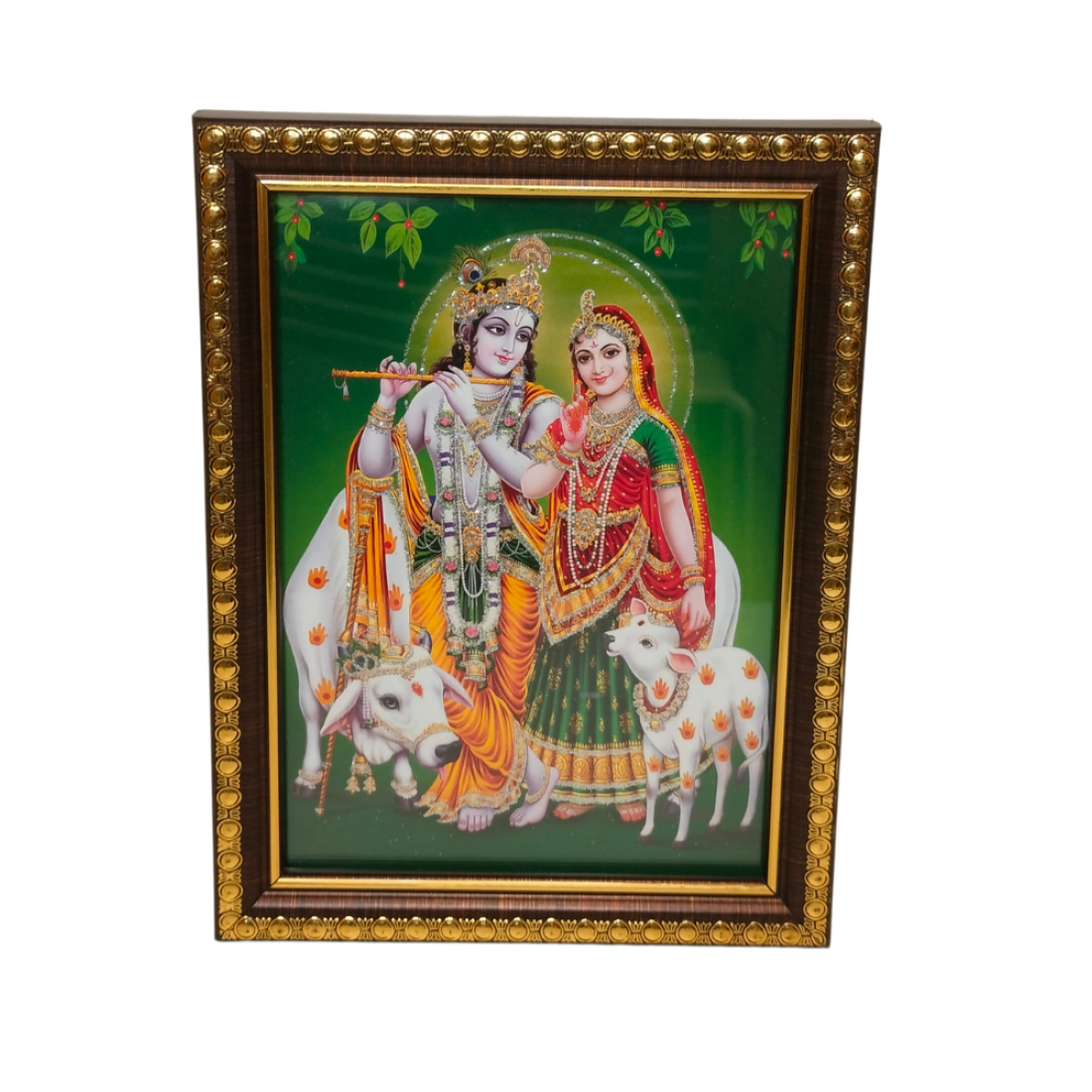 Radha krishna Photo Frame / Picture Frame with Glass (wall hanging), 8 ...