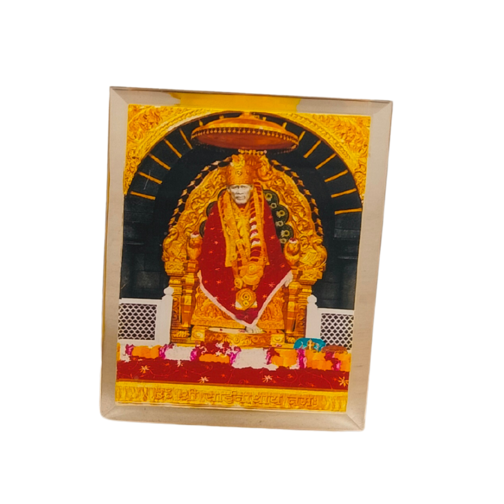 Shirdi Sai Baba Photo Frame for Mandir, Car & Table Decor 3.5 inches (₹150)
