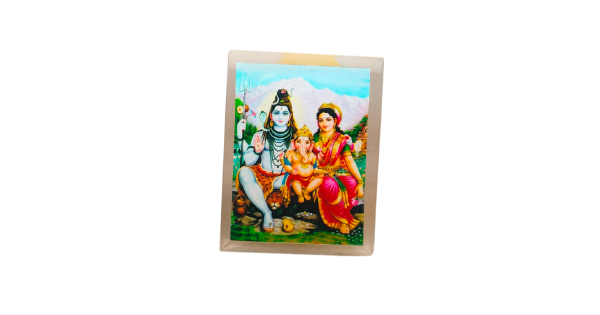 Shiv Parivar Acrylic Frame for Mandir, Car & Table Decor 3.5 inches (₹150)