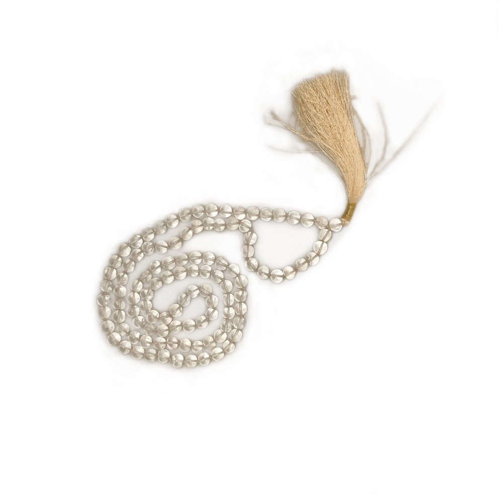 Sphatik Jaap mala for Pooja & Wearing Holding (₹2249) / Real Quartz Crystal