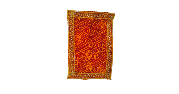 Chunri/Chunni with Golden Embroidery and Lace to Used for Mata Rani ...