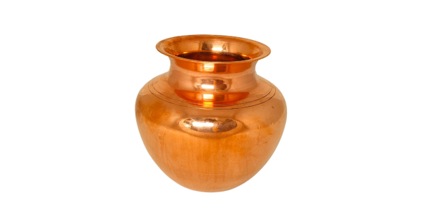 Copper Kalash / Lota (Gagri Design, Heavy Make), Height 5 Inches (₹2000)